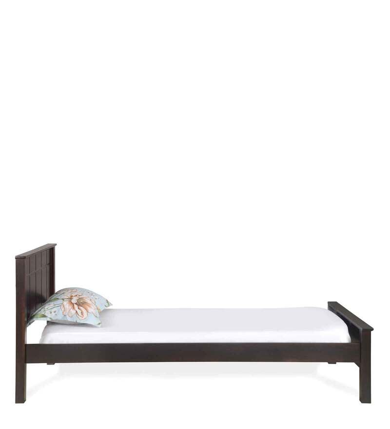 Cipher Single Bed Without Storage In Espresso Finish – Crafted Comforts